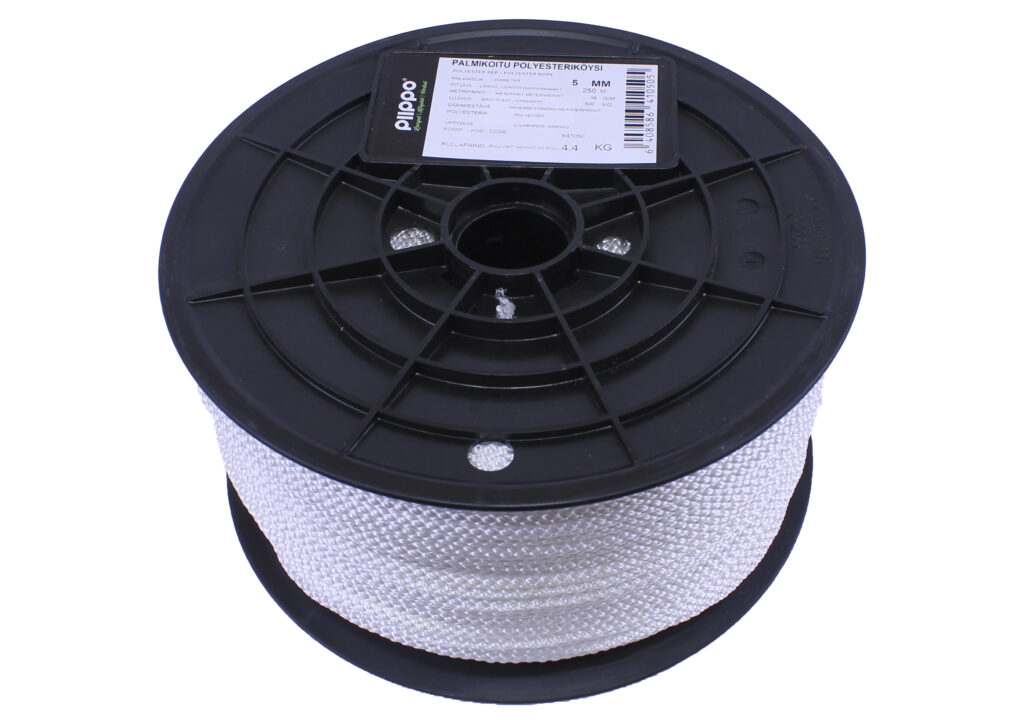 Braided polyester rope, many diameters - PiippoShop | Manilla Oy
