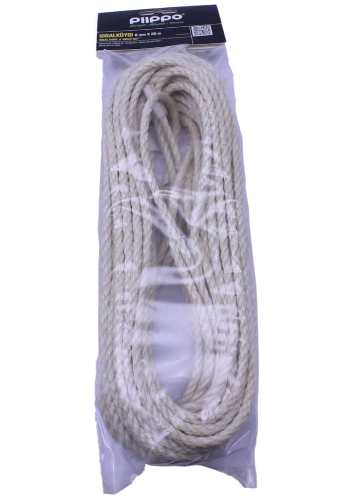 Twisted sisal 6mm x 20m - PiippoShop | Manilla Oy