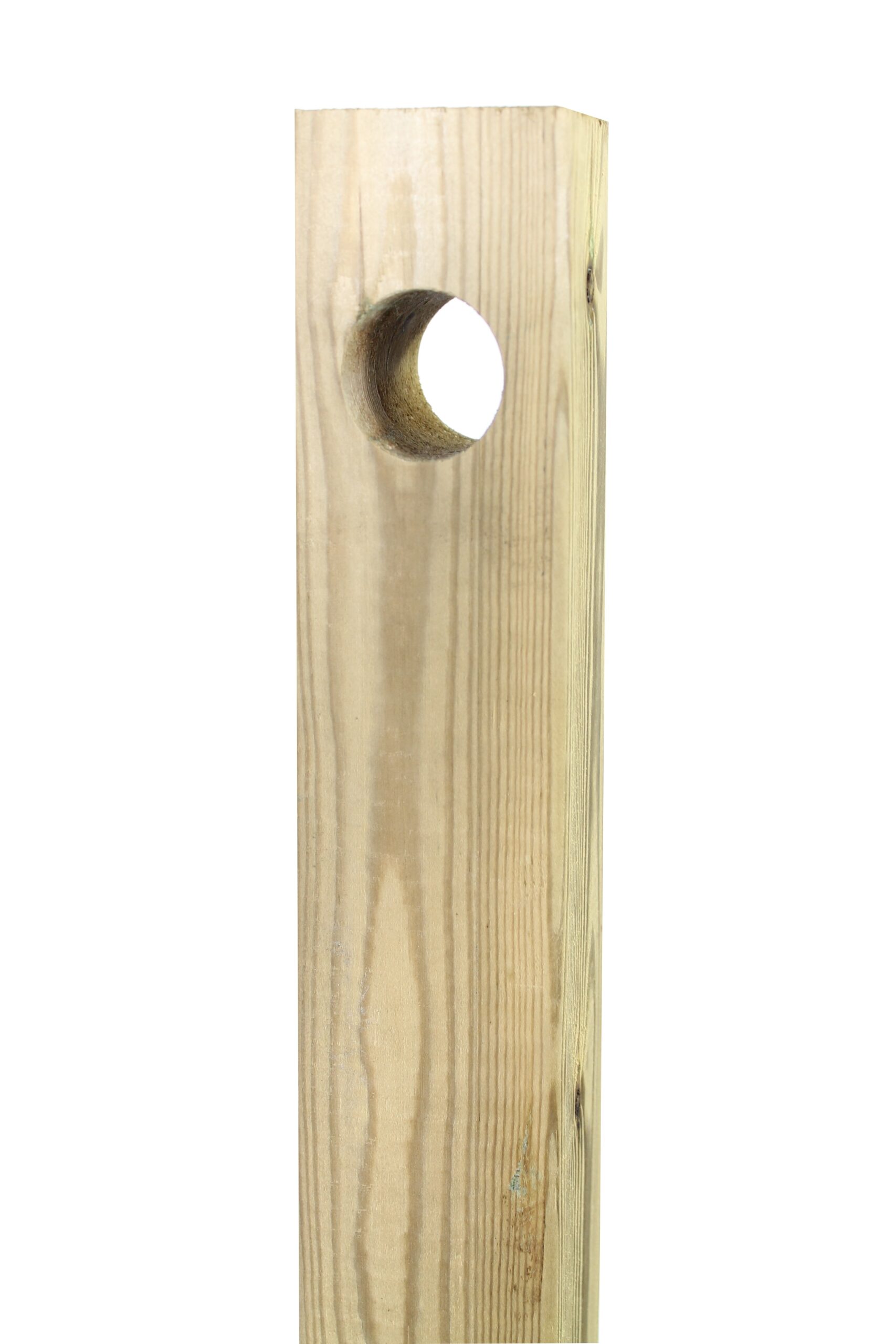 Brown wood rope post two holes - PiippoShop | Manilla Oy