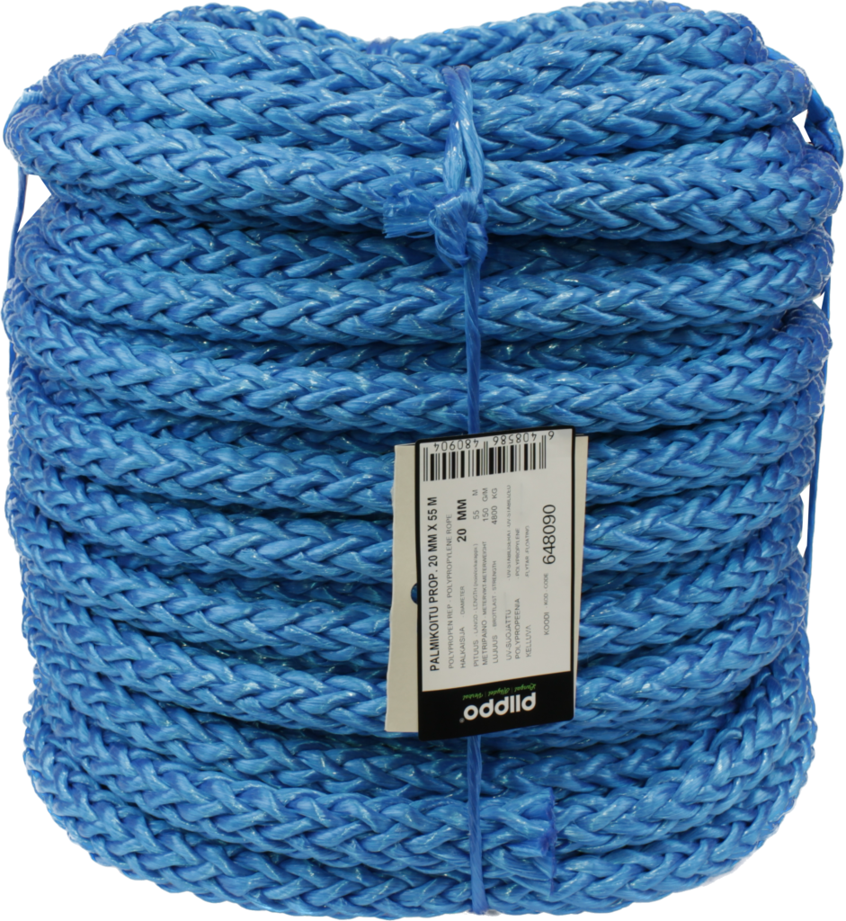 Braided polypropylene rope 20mm x 55 m - PiippoShop | Manilla Oy