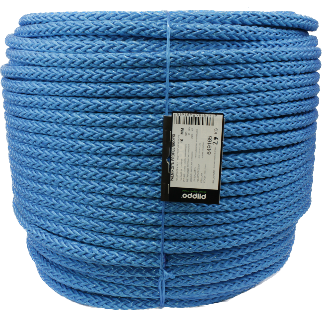 Braided polypropylene rope 16 mm x 300 m - PiippoShop | Manilla Oy